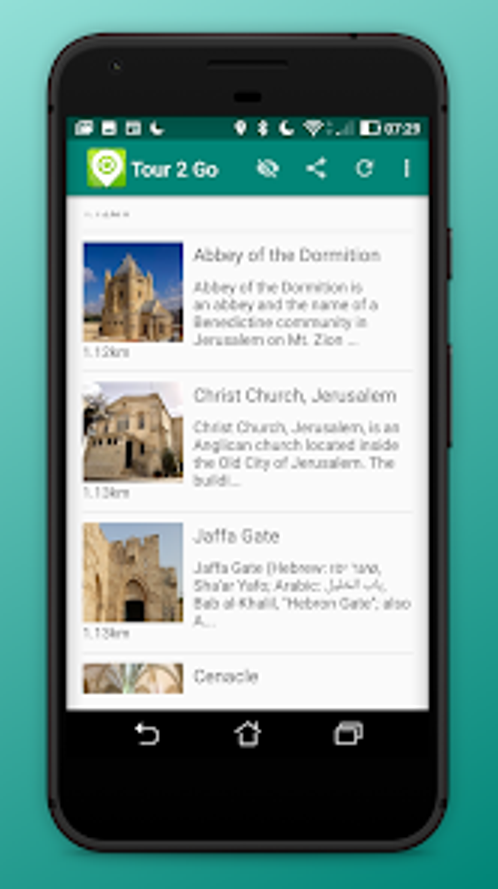 Android 용 Tour 2 Go - 다운로드
