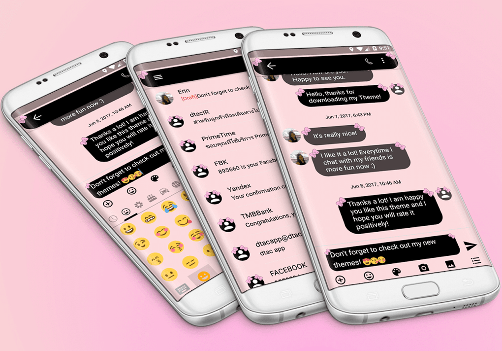 SMS Messages Bow Pink Pastel APK for Android - Download