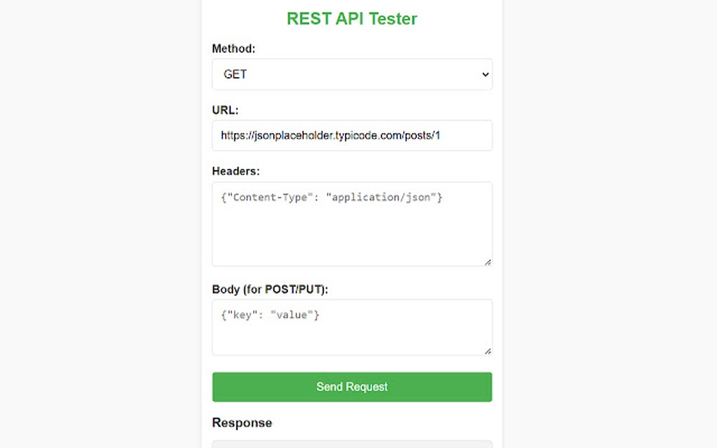 REST API Tester Google Chrome 용 - 확장 프로그램 다운로드