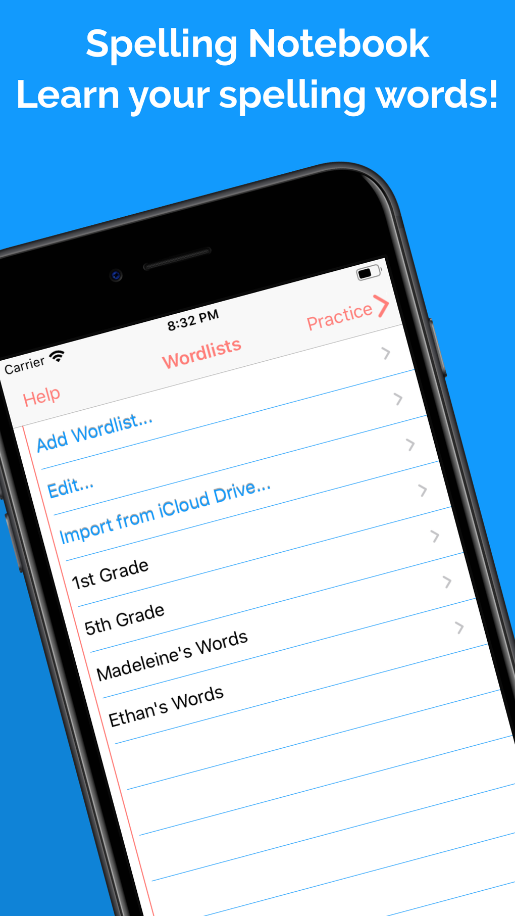 Spelling Notebook Premium for iPhone - Download Spelling Notebook Premium for iPhone - Download