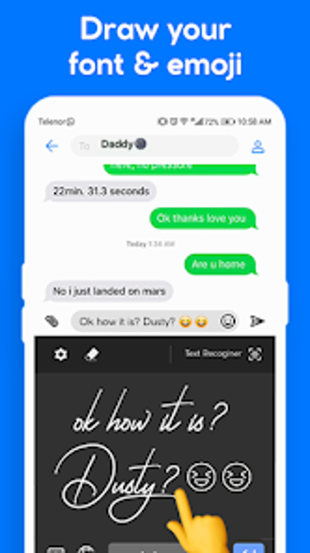 Handwriting Keyboard FontMaker For Android Download
