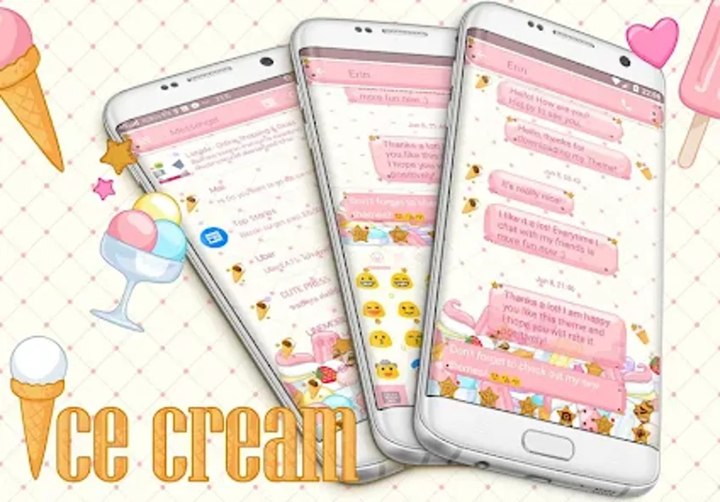 SMS Messages Ice Cream Theme for Android - Download