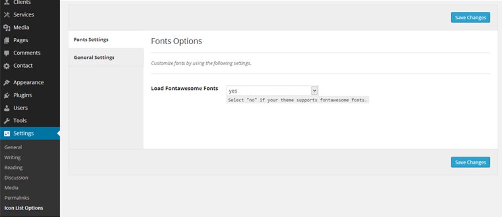 Icon List para WordPress - Descargar