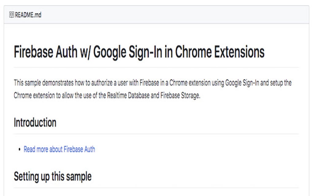 Firebase Auth in Chrome Extension Sample Google Chrome için - Eklenti İndir