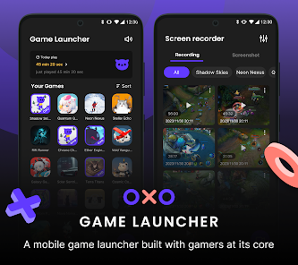 OXO Game Launcher - Gaming Hub cho Android - Tải về