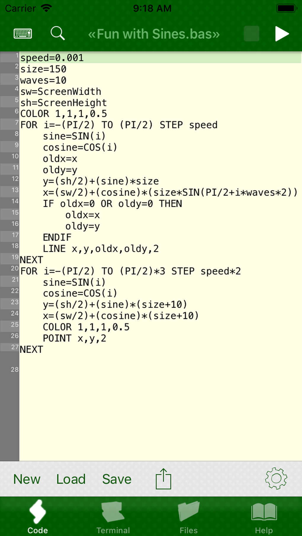 Basic para iPhone - Descargar