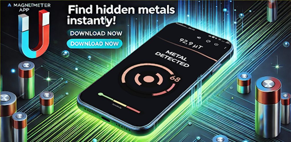 Metal Detector - Magnetometer สำหรับ Android - ดาวน์โหลด