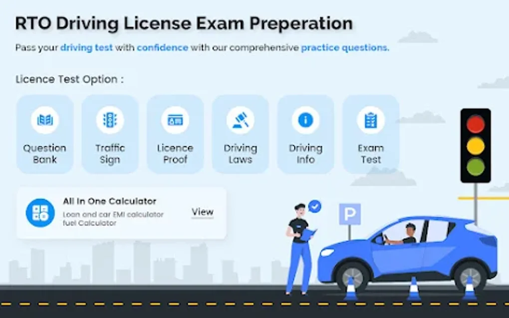 RTO Exam: Driving Licence Test für Android - Download
