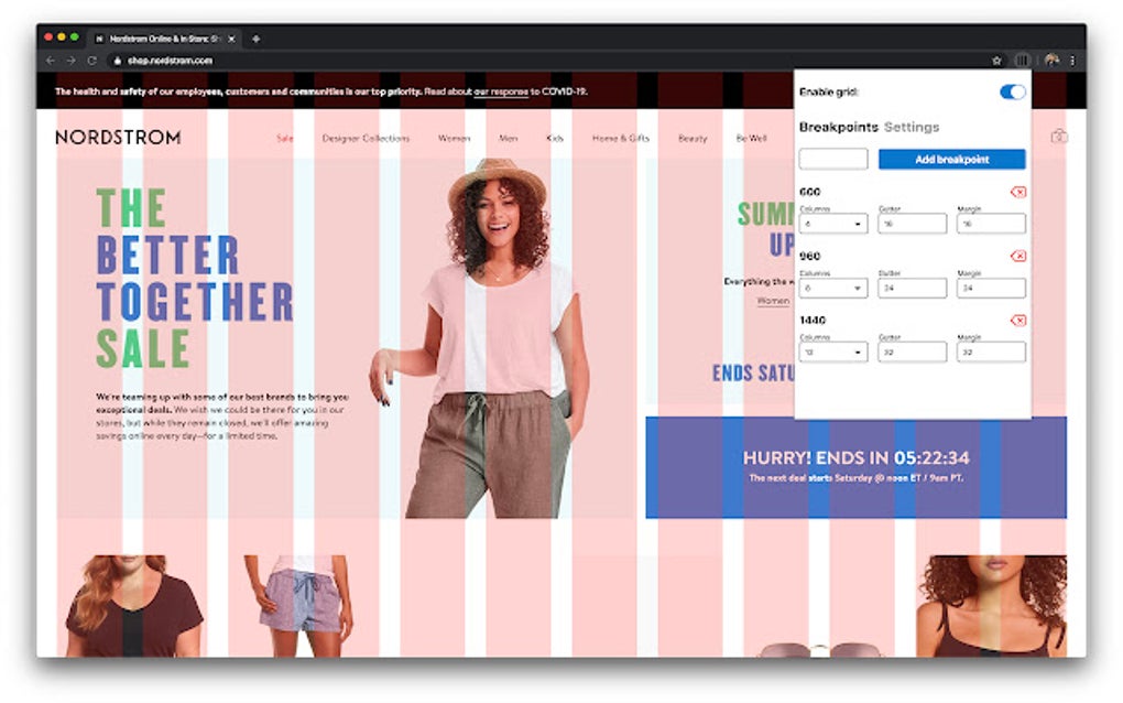 Design Column Overlay for Google Chrome - Extension Download