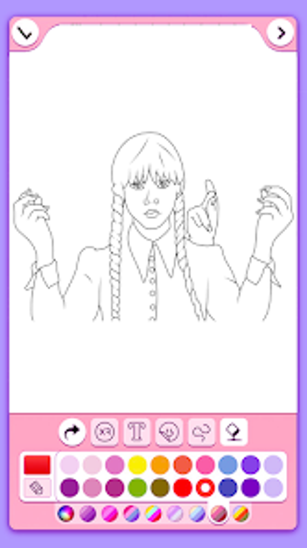Wednesday Addams Coloring Book for Android - Download