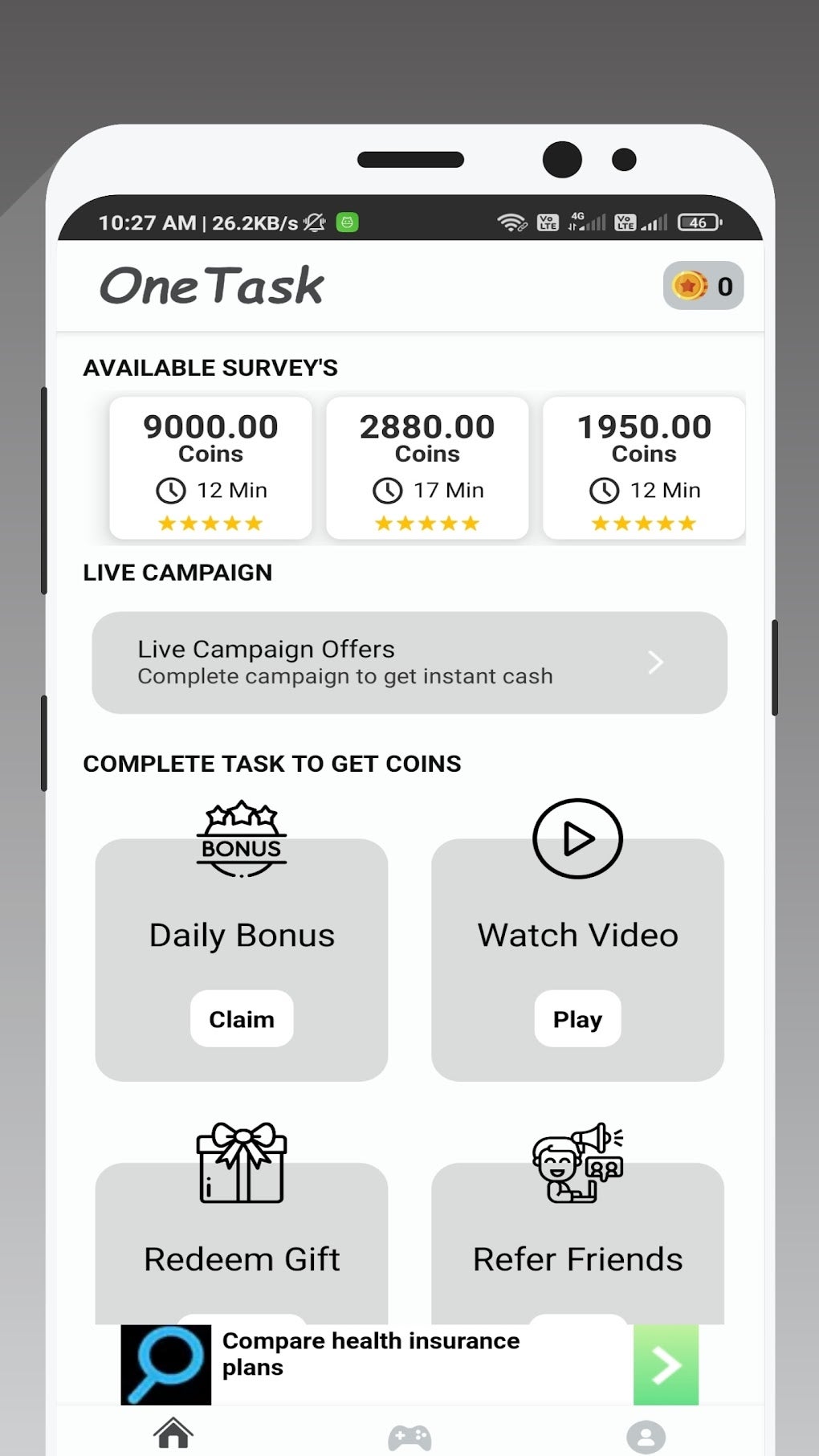 OneTask - Get Games Credits for Android - Download