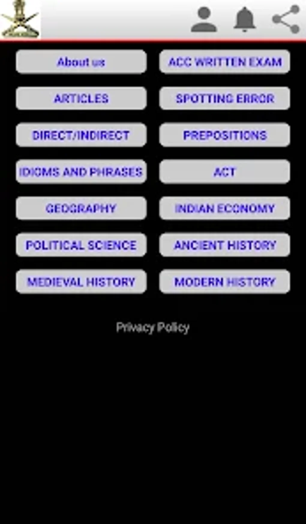 ACC WRITTEN EXAM GUIDE INDIA For Android Download