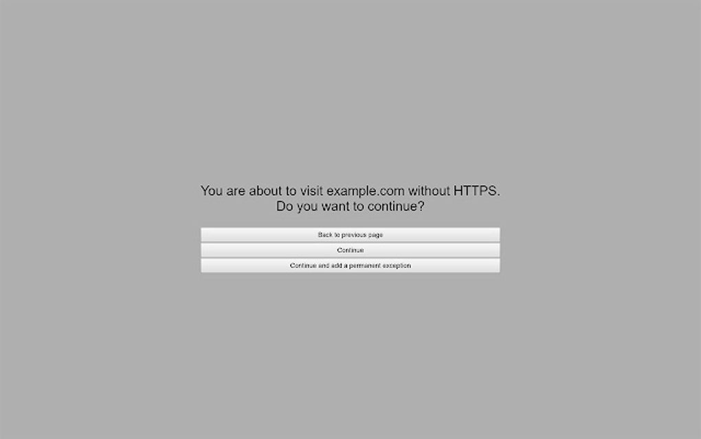 HTTP alert para Google Chrome - Extensión Descargar