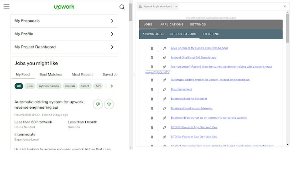 Upwork Application Agent Google Chrome 용 - 확장 프로그램 다운로드