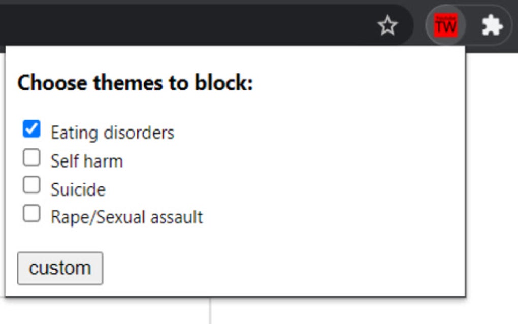 Youtube Trigger Warning per Google Chrome - Estensione Download