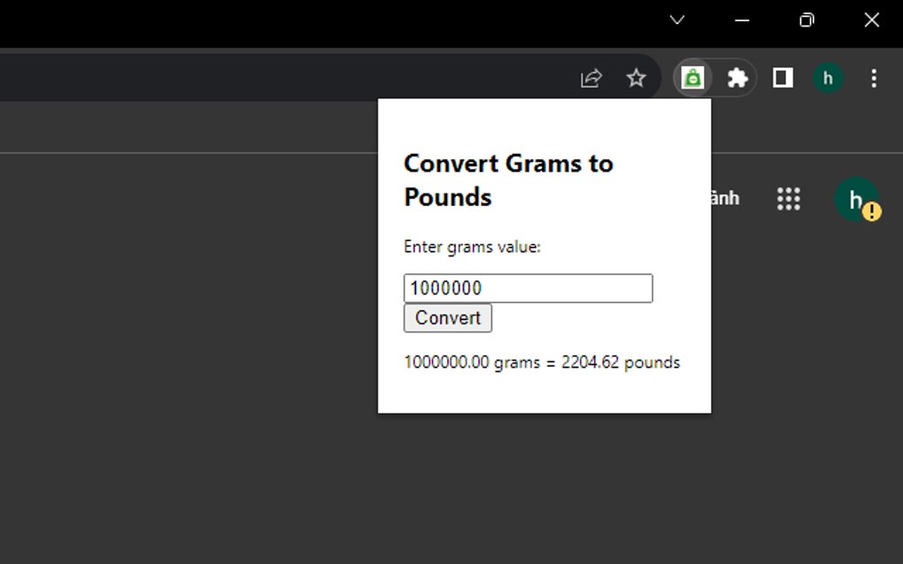 Gram to Pound Converter for Google Chrome - 拡張機能 無料・ダウンロード