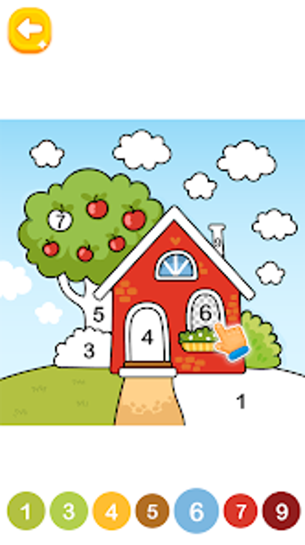 House Color by number for kids для Android — Скачать