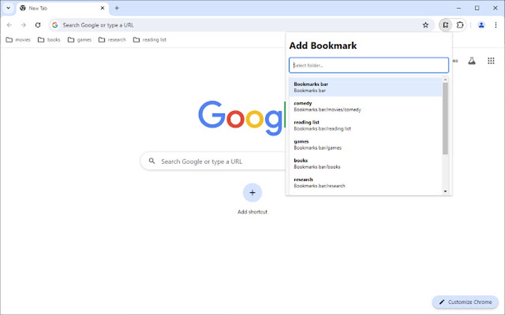 Better Bookmark for Google Chrome - Extension Download