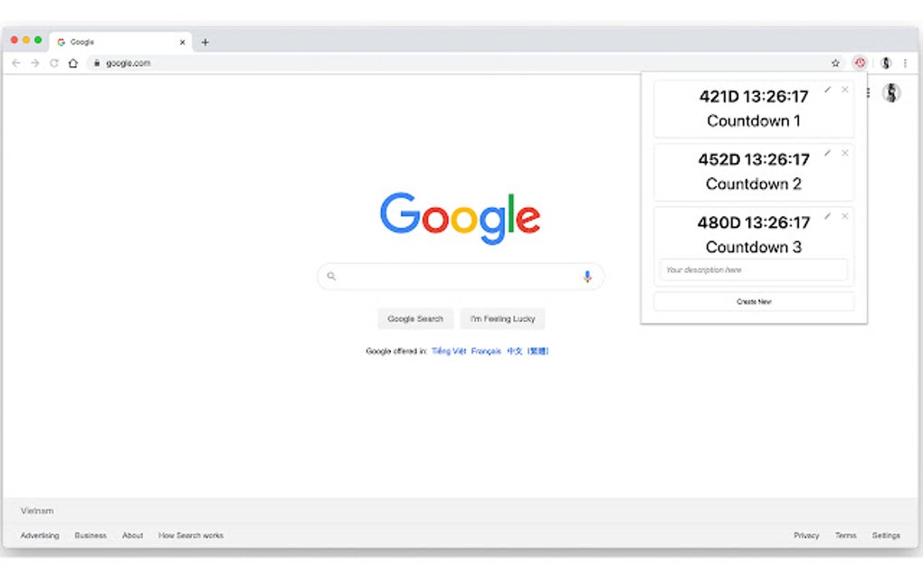 Countdown for Google Chrome - Extension Download