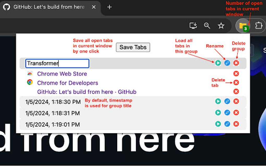 Tab Saver para Google Chrome - Extensión Descargar