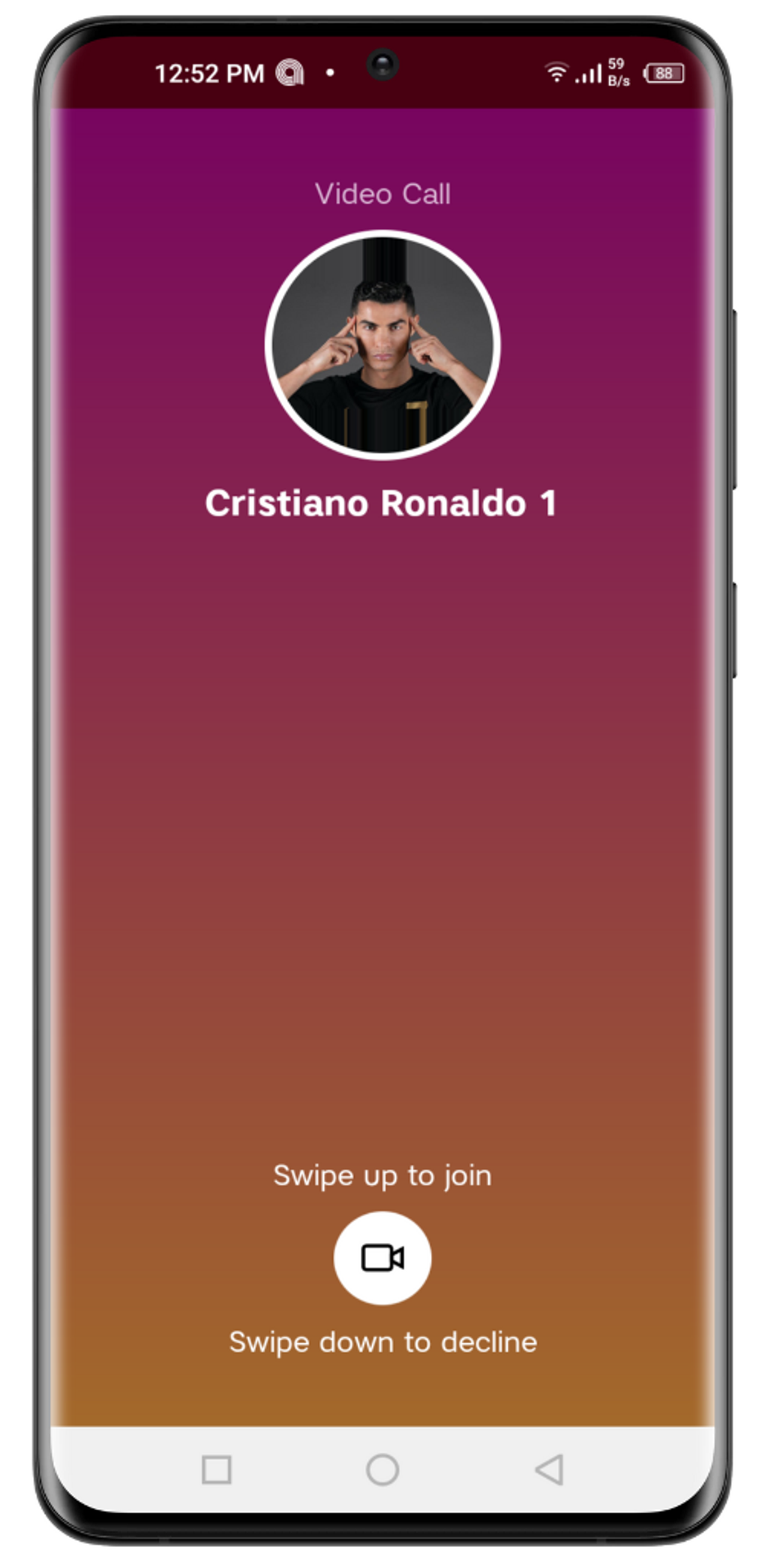 Cristiano Ronaldo video call for Android - Download