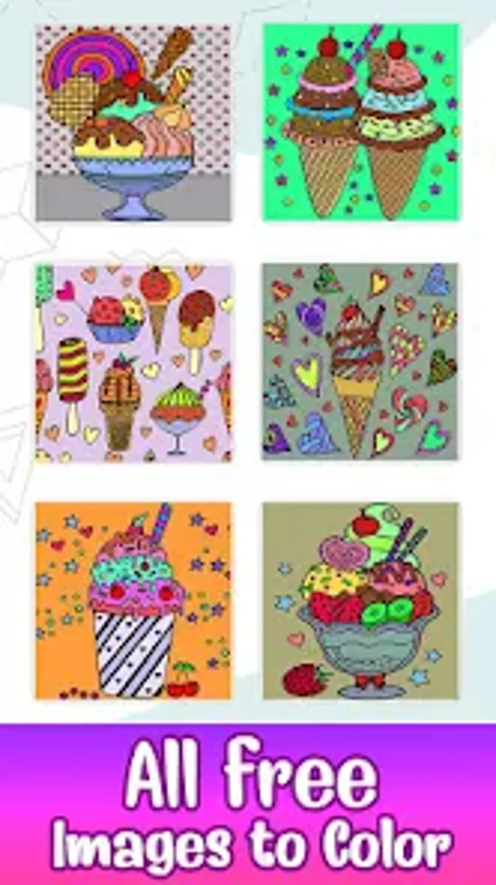 Ice Cream Paint by Numbers per Android - Download