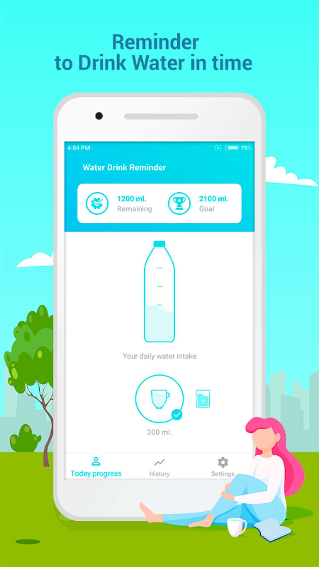 Water Drink Reminder APK pour Android - Télécharger