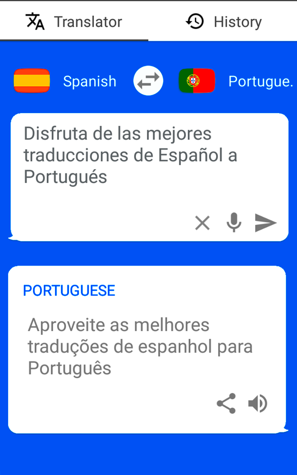 Portuguese Spanish Translator APK for Android - Download