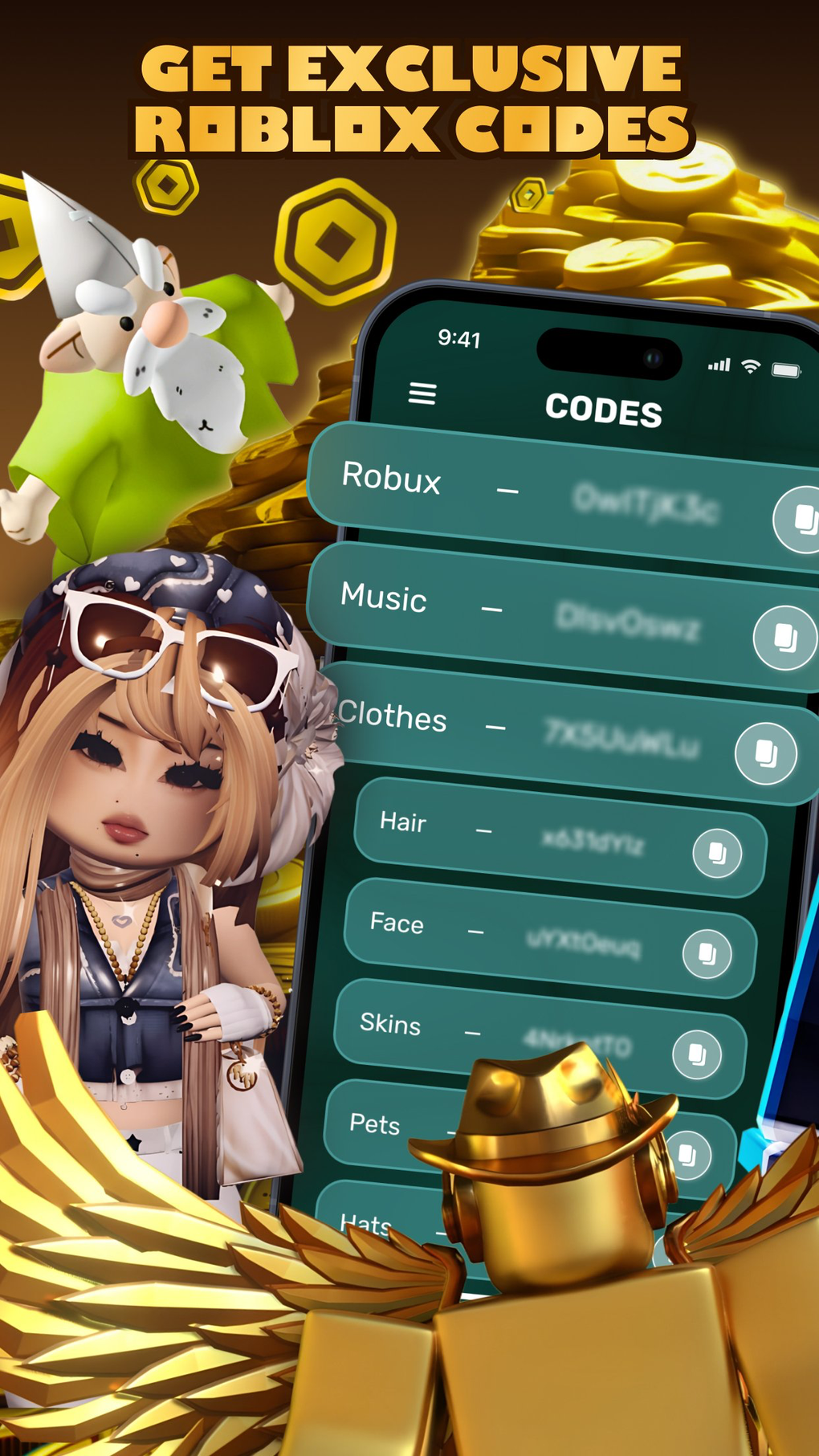 Get Robux Codes for Roblox para iPhone - Descargar