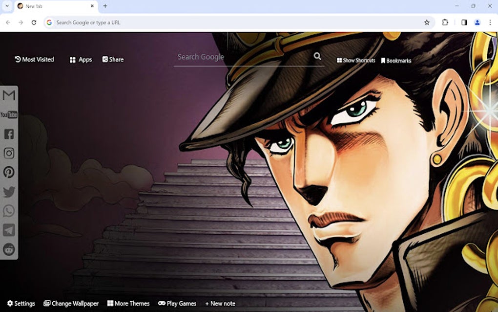 JoJo's Bizarre Adventure Wallpaper per Google Chrome - Estensione Download
