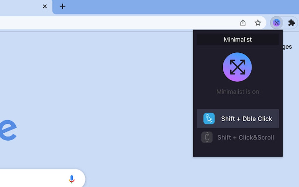 Minimalist für Google Chrome - Erweiterung Download