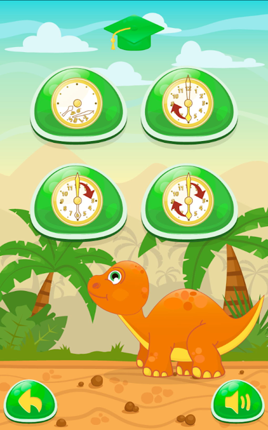 Dino Time Free Learning Clock And Time For Kids APK For Android Download