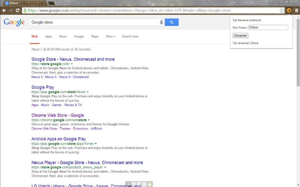 Simple Tab Renamer for Google Chrome - Extension Download
