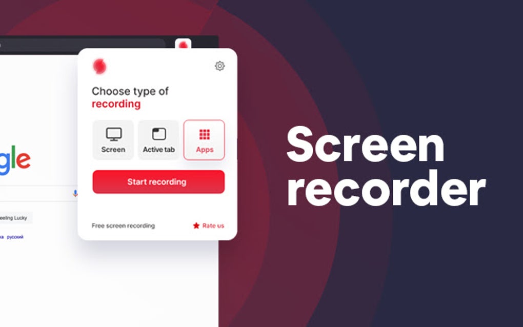Free Screen Recorder for Chrome para Google Chrome - Extensión Descargar