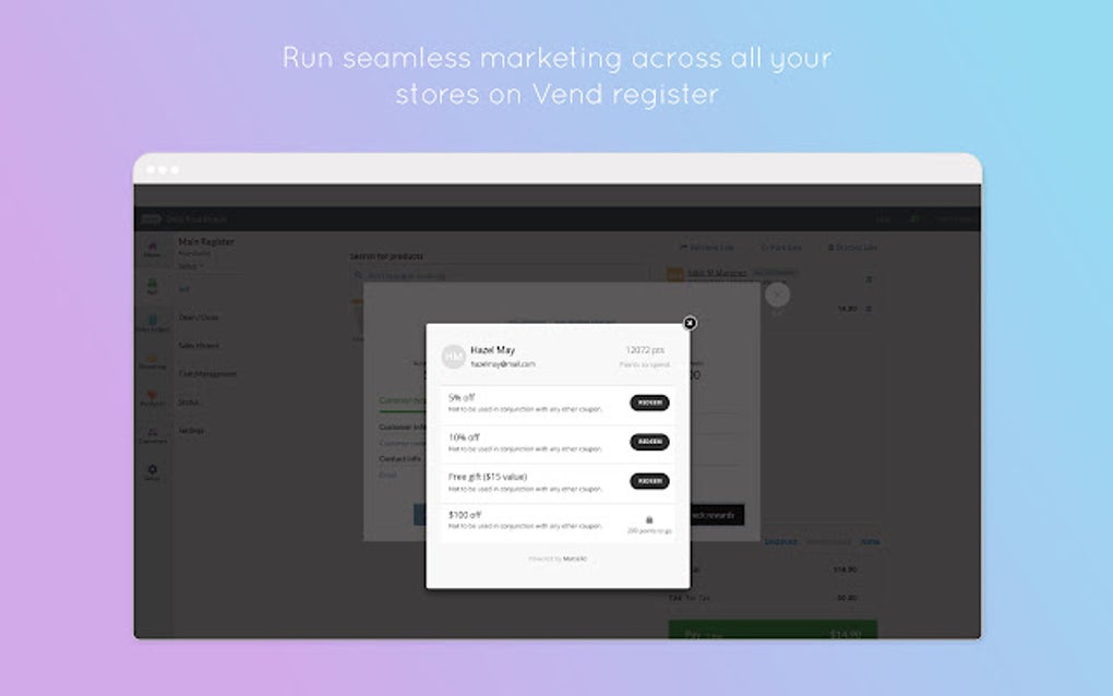 Marsello for Vend Register para Google Chrome - Extensión Descargar