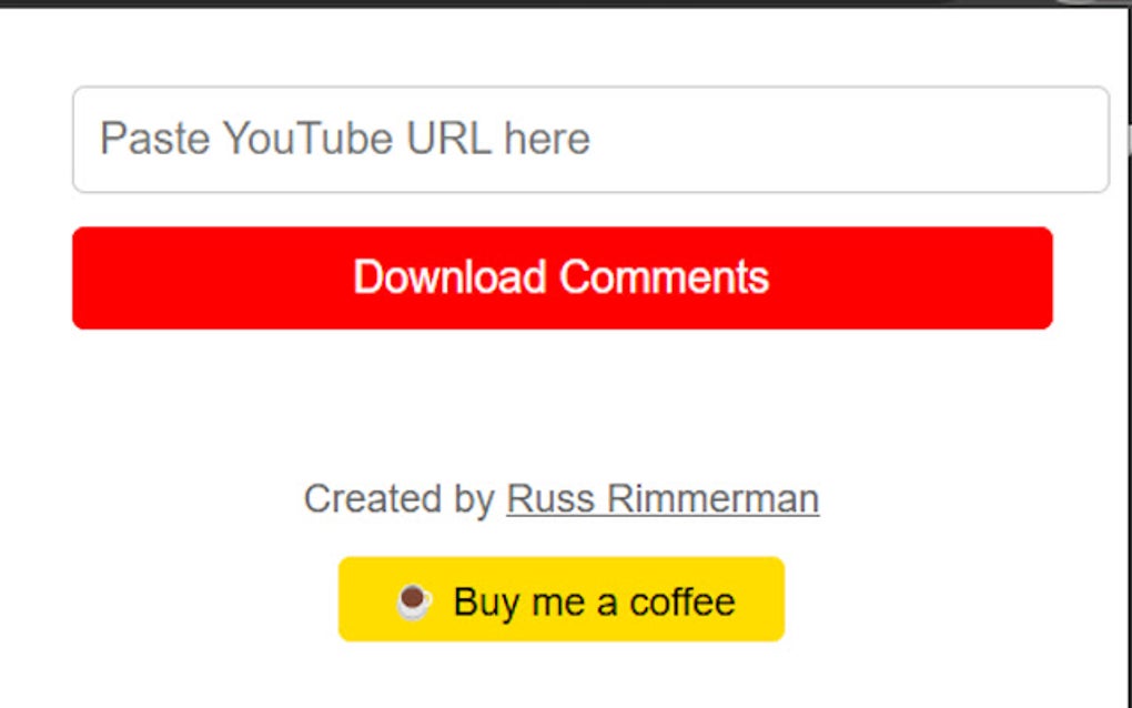 YouTube Comment Downloader สำหรับ Google Chrome - ส่วนขยาย ดาวน์โหลด