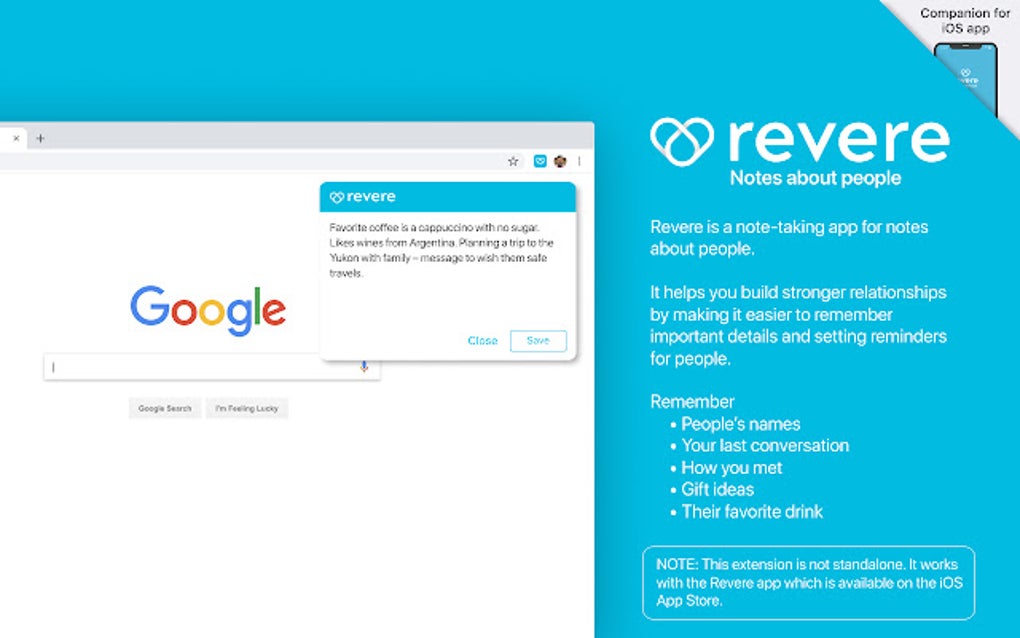 Revere Chrome Extension para Google Chrome - Extensión Descargar Revere Chrome Extension para Google Chrome - Extensión Descargar