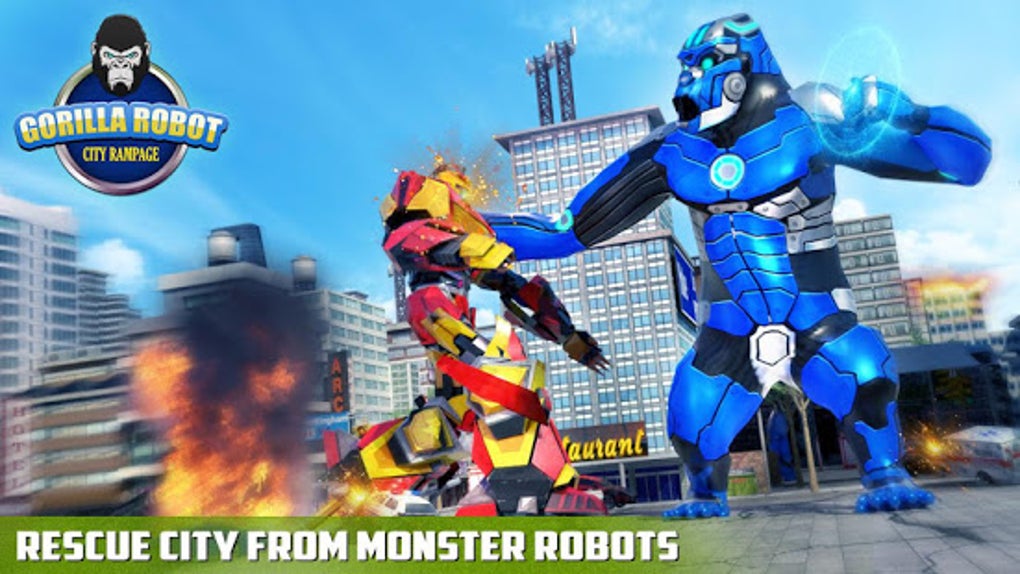 Robot Gorilla City Smasher Robot Transform Game APK for Android - Download