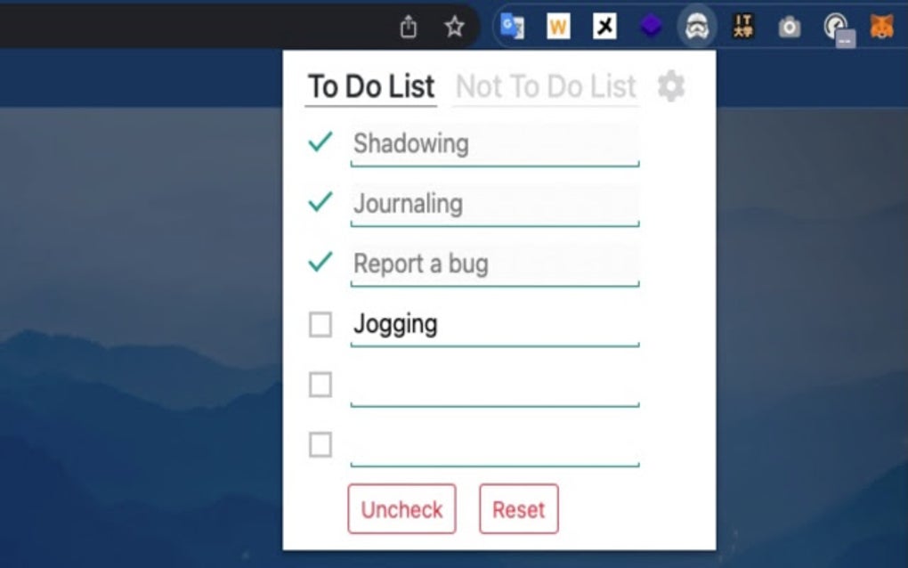 To Do List Google Chrome için - Eklenti İndir