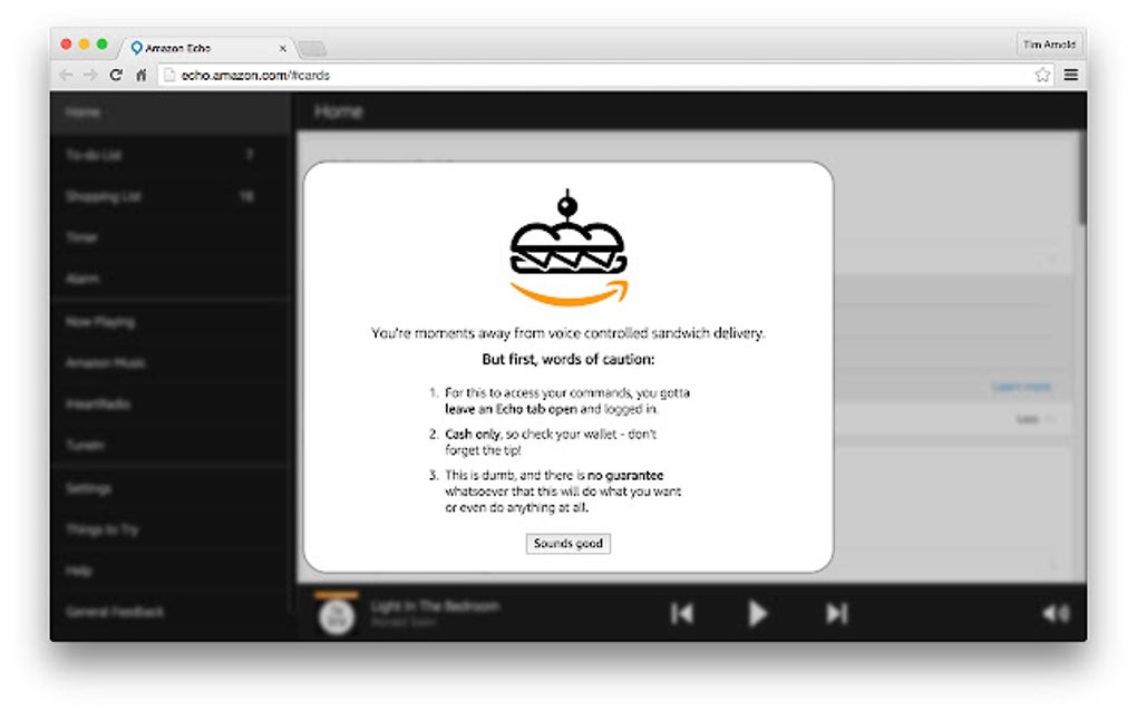 Alexa, make me a sandwich for Google Chrome - Extension Download