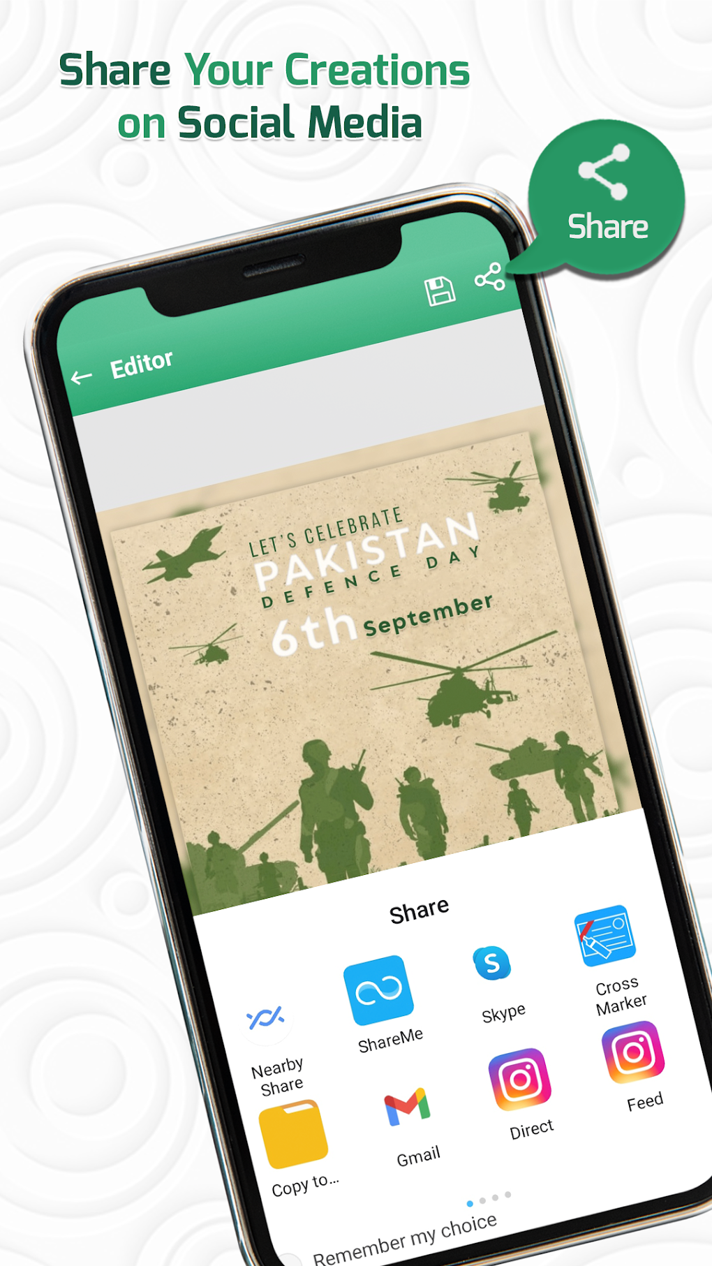 Pretty Pakistan Day Pic Editor for Android - Download