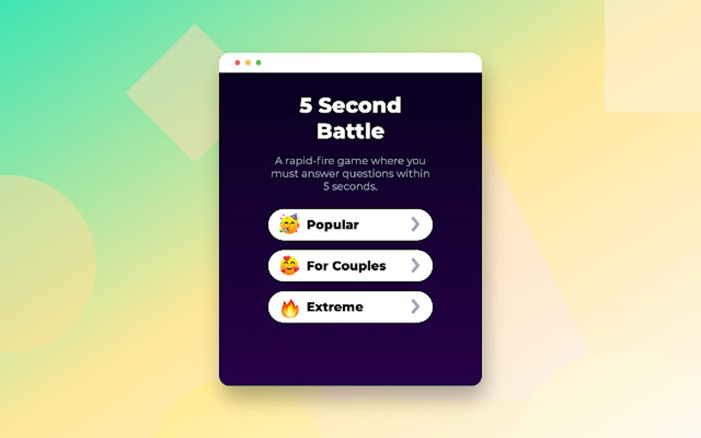 5 Second Battle for Google Chrome - Extension Download