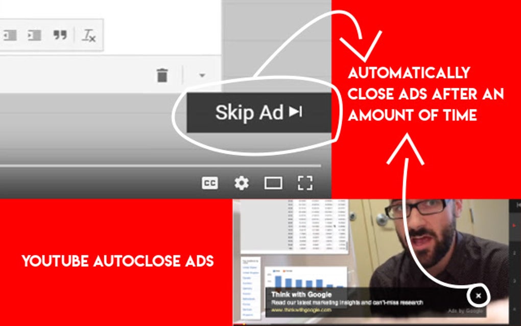 Youtube Autoclose Ads für Google Chrome - Erweiterung Download