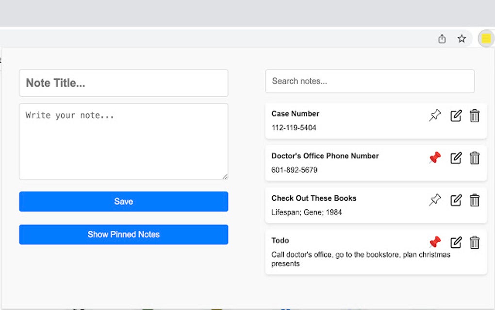 Quick Notes para Google Chrome - Extensión Descargar