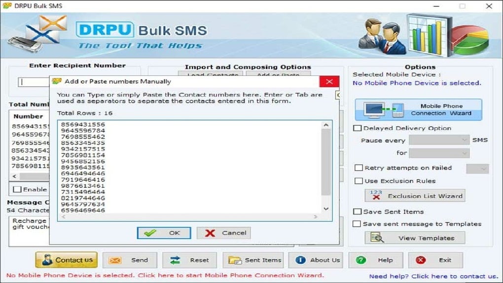 Bulk Text Message Sender to GSM Mobile - Download