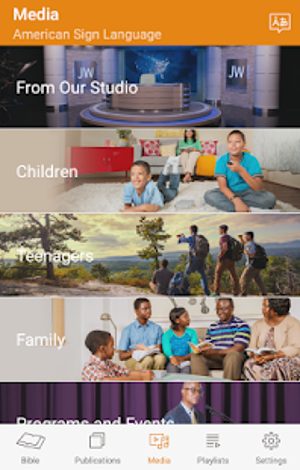 JW Library Sign Language APK para Android - Descargar