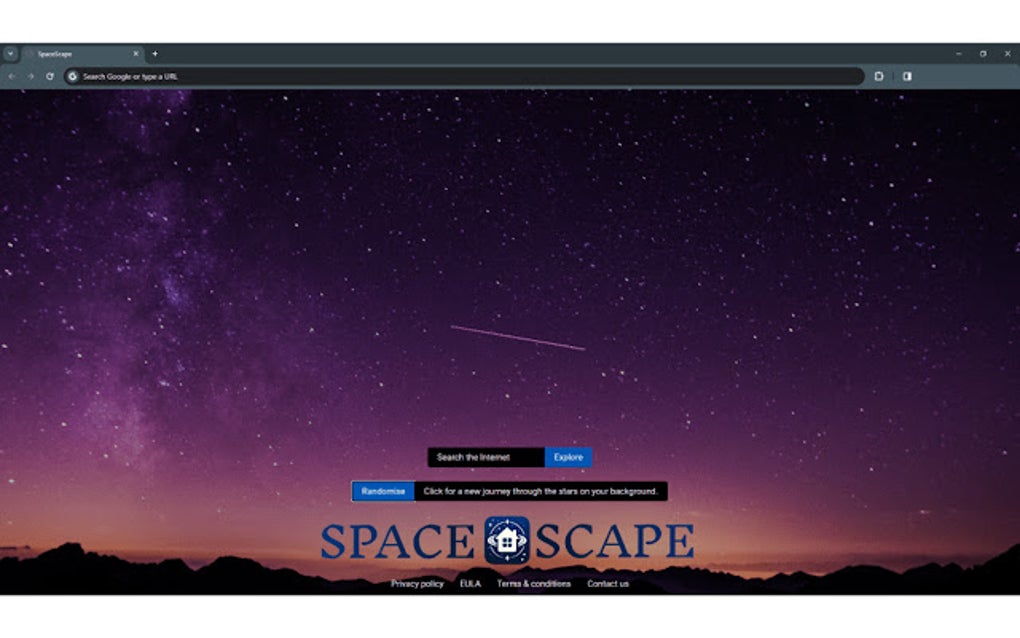 SpaceScape per Google Chrome - Estensione Download