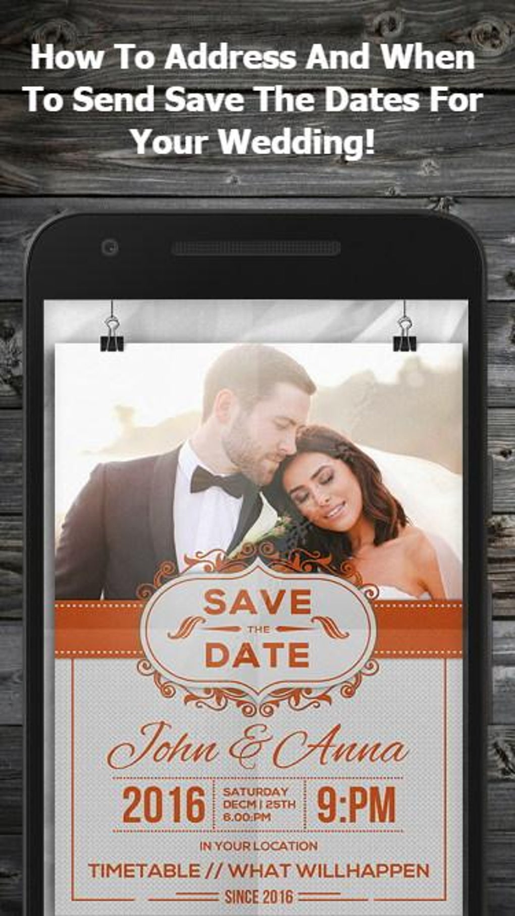Wedding Invitation Save-the-Date Ideas Guide для Android — Скачать