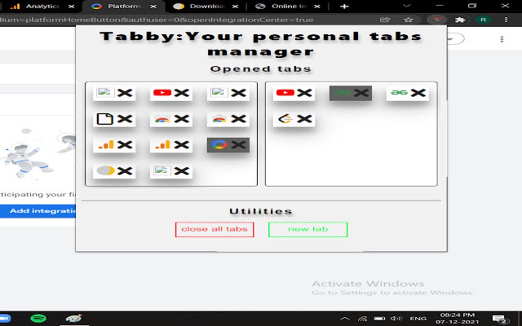 Tabby : Your personal tabs manager for Google Chrome - Extension Download