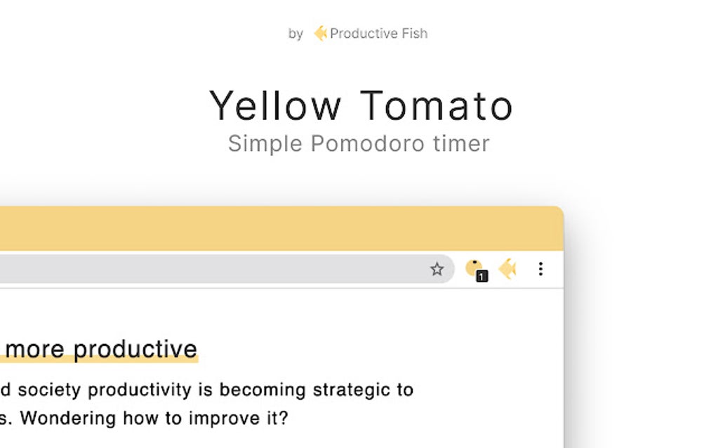 Yellow Tomato — Pomodoro Timer & Site Blocker for Google Chrome - 拡張機能 無料・ダウンロード